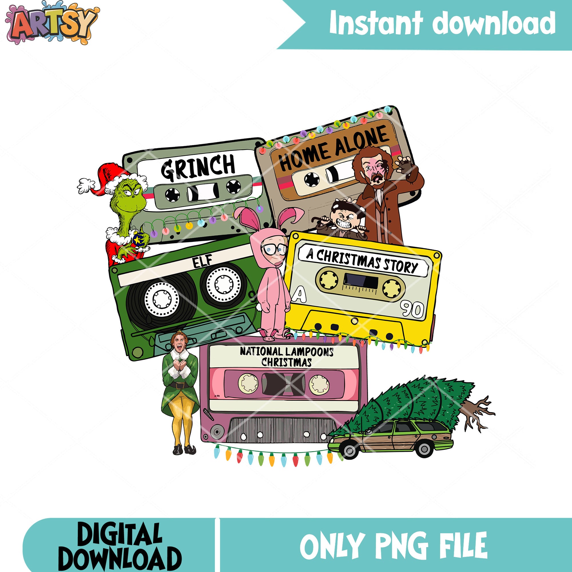 A little pink nightmare png, a christmas story png, home alone png ...