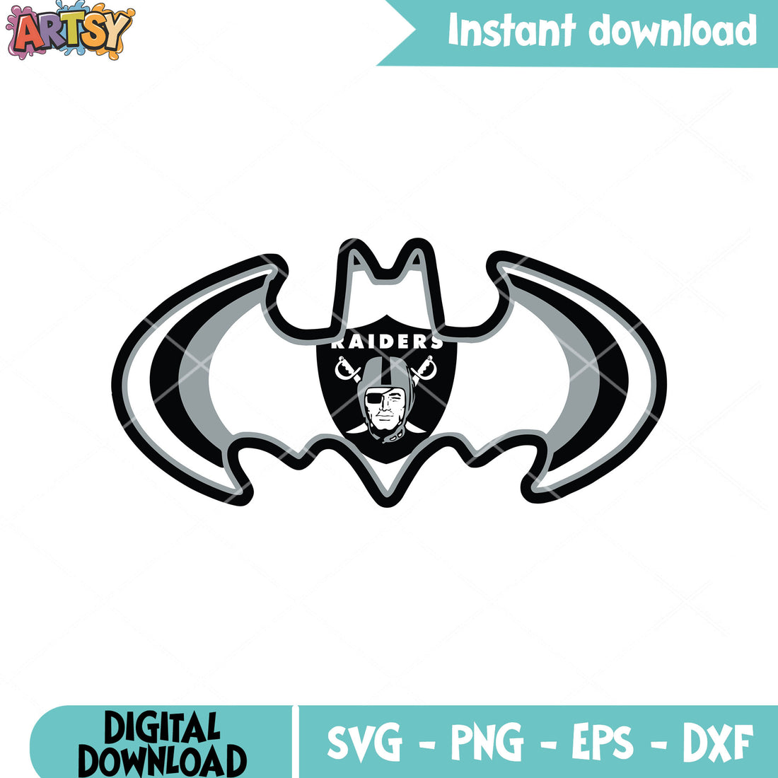 Batman raiders shield svg, oakland raiders svg, oakland svg – Artsysvg