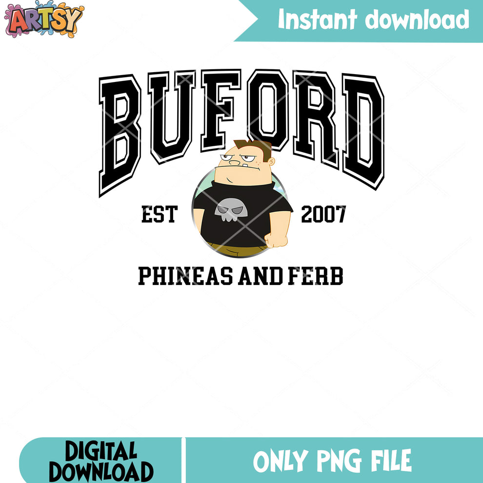 Buford est 2007 png. phineas and ferb film png, Buford cartoon png ...