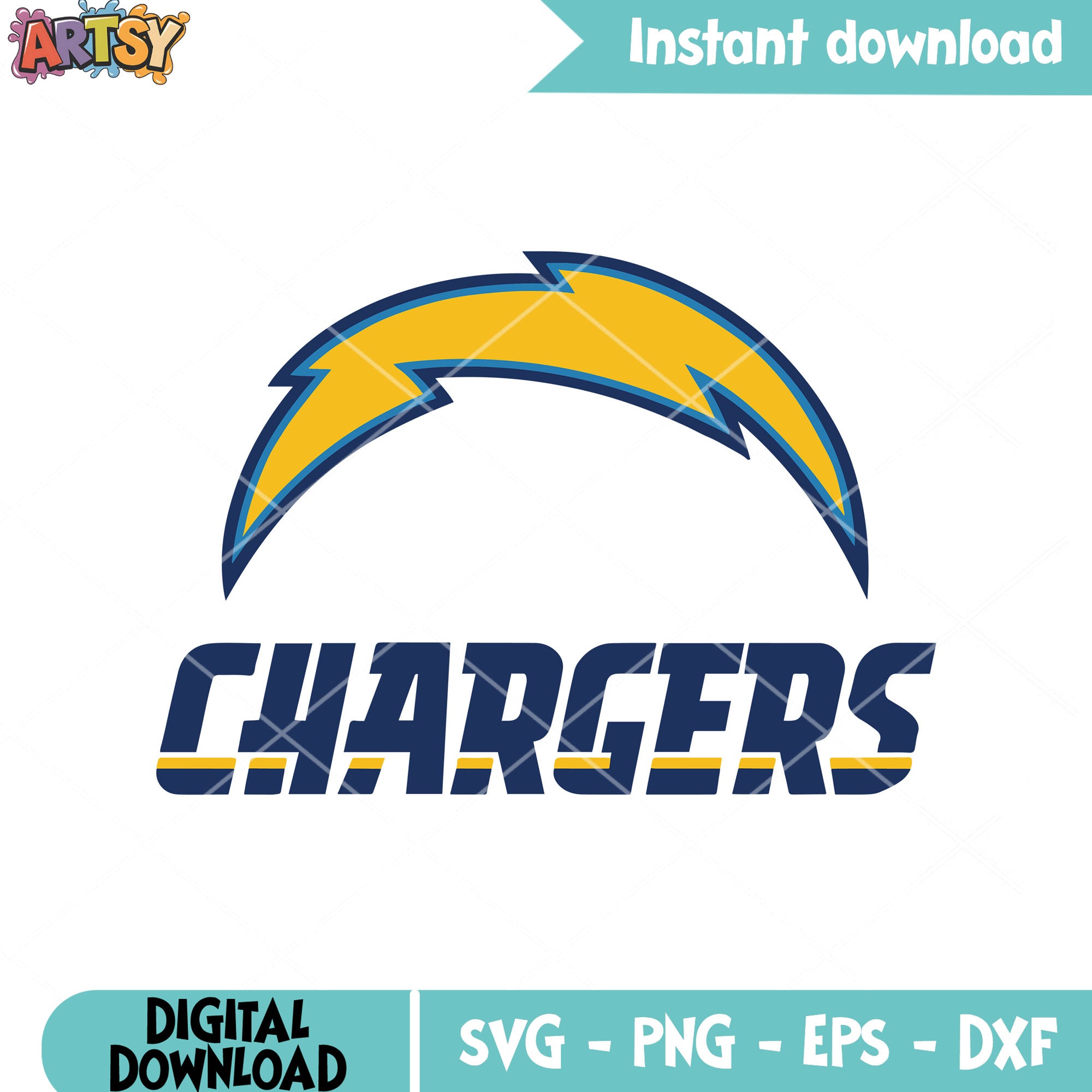 Chagers lightning svg, Los angeles chargers svg, nfl teams svg – Artsysvg
