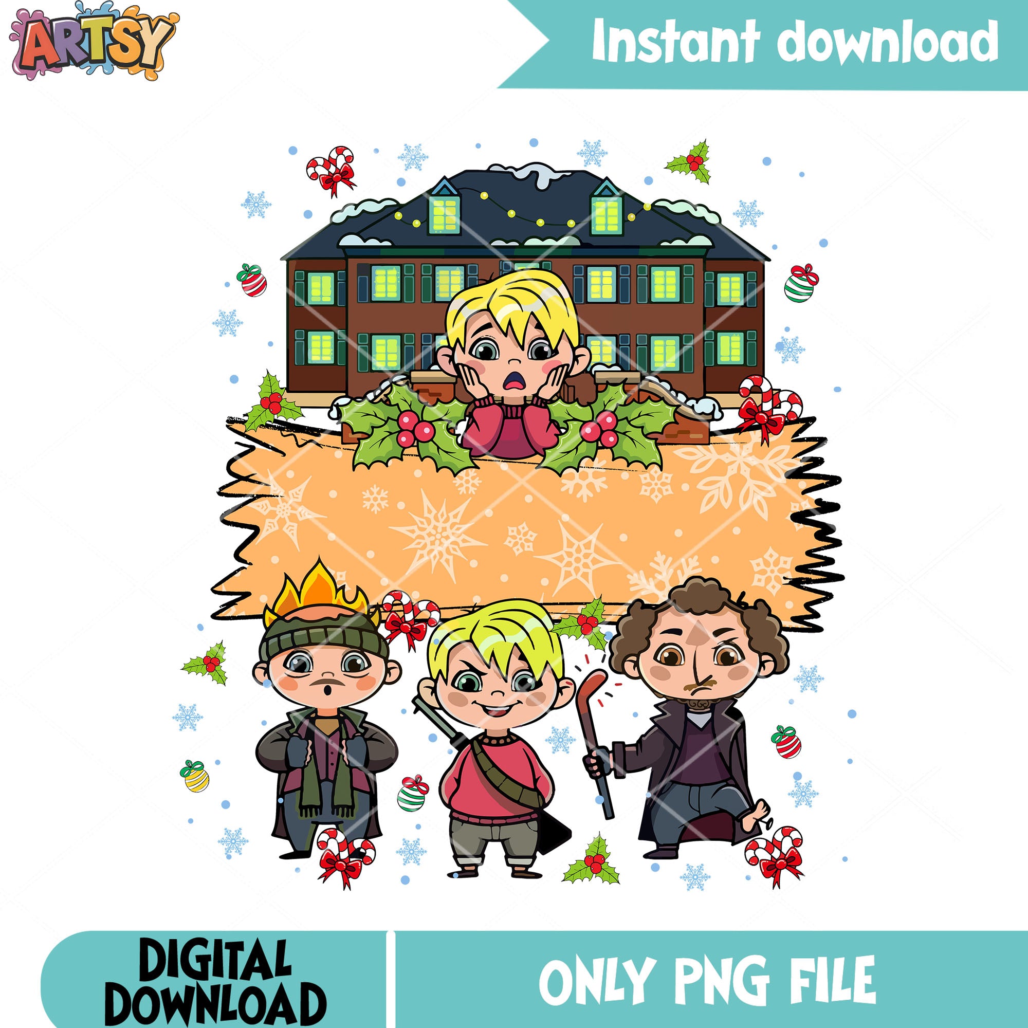 Christmas vibes kevin png, christmas poster png, home alone png – Artsysvg