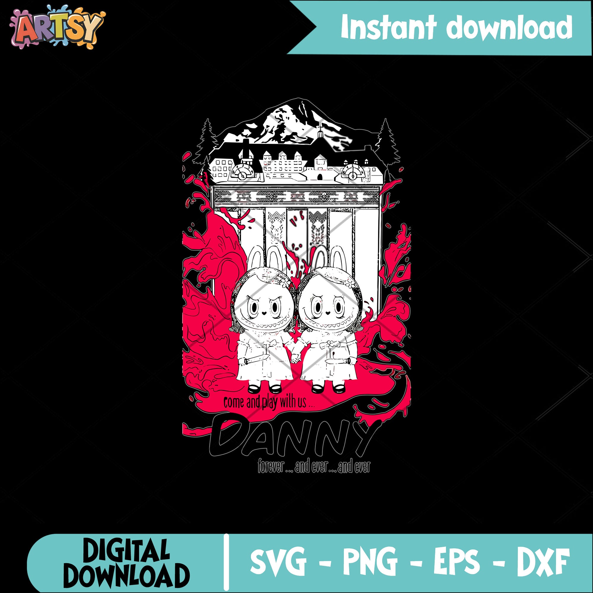 Come and play with labubu svg, labubu outline svg, labubu halloween sv ...