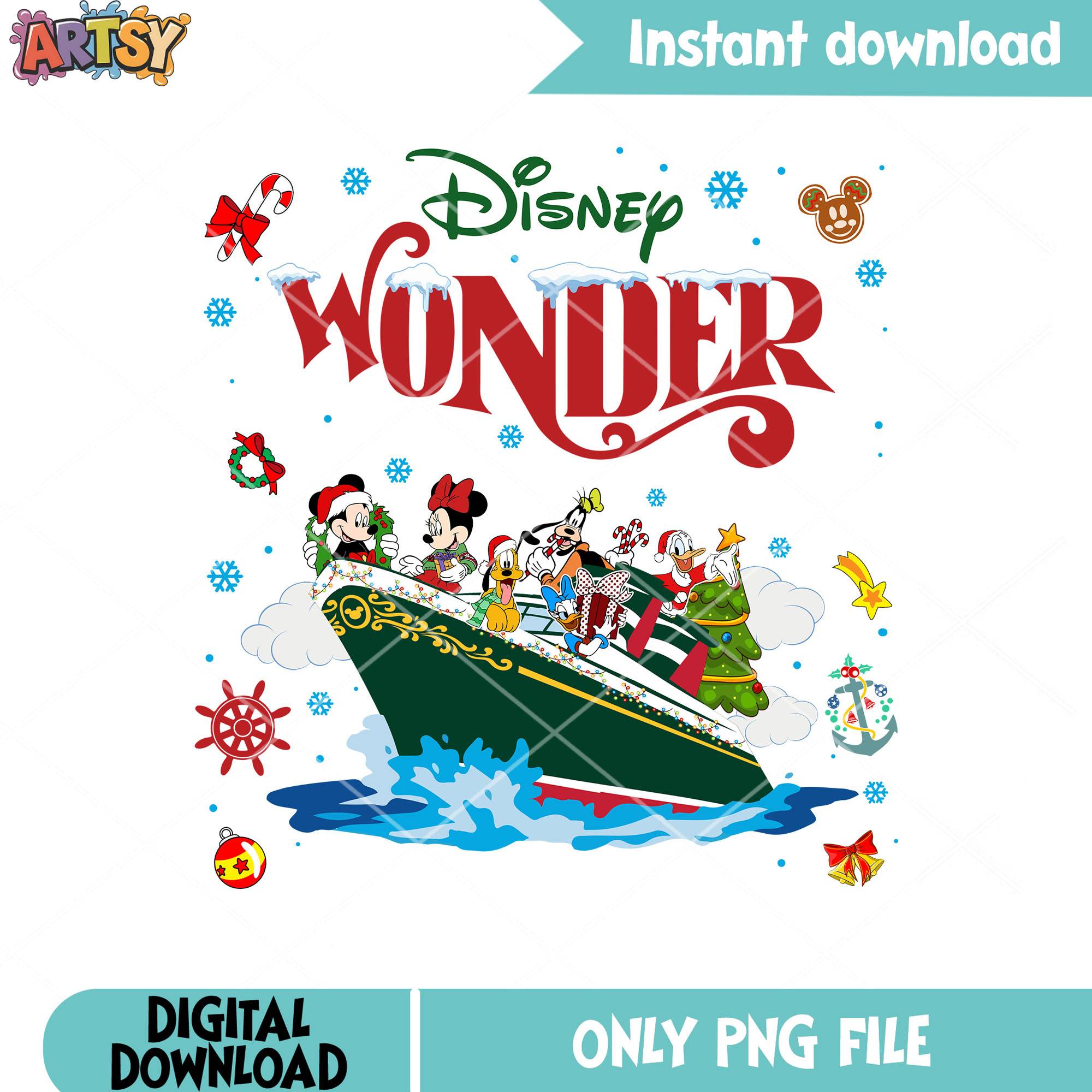Cruise wonder ship disney png, disney wonder png, merry christmas png ...