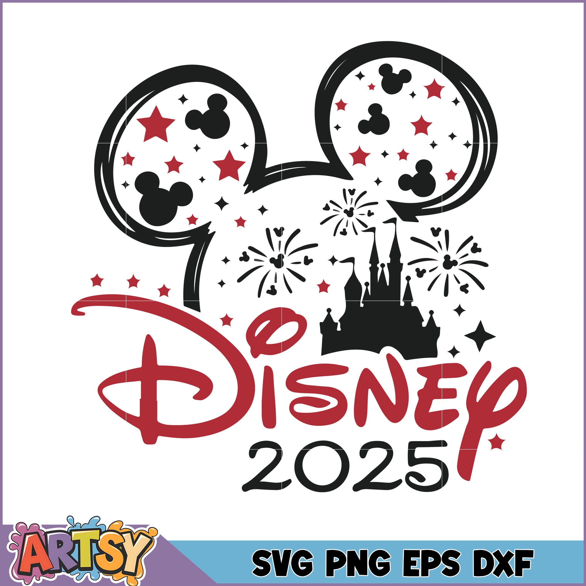 Disney 2025 SVG Cut File – Artsysvg