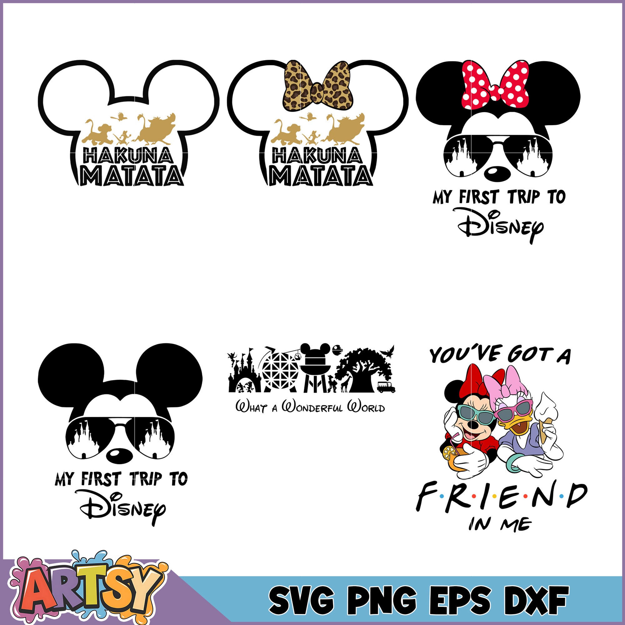 Disney Inspired SVG Bundle for Fun Crafting Projects and Design – Artsysvg