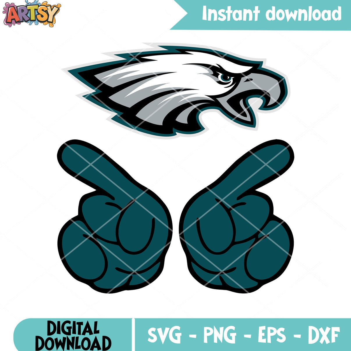 Eagles head america svg, eagles svg, national football conference svg ...