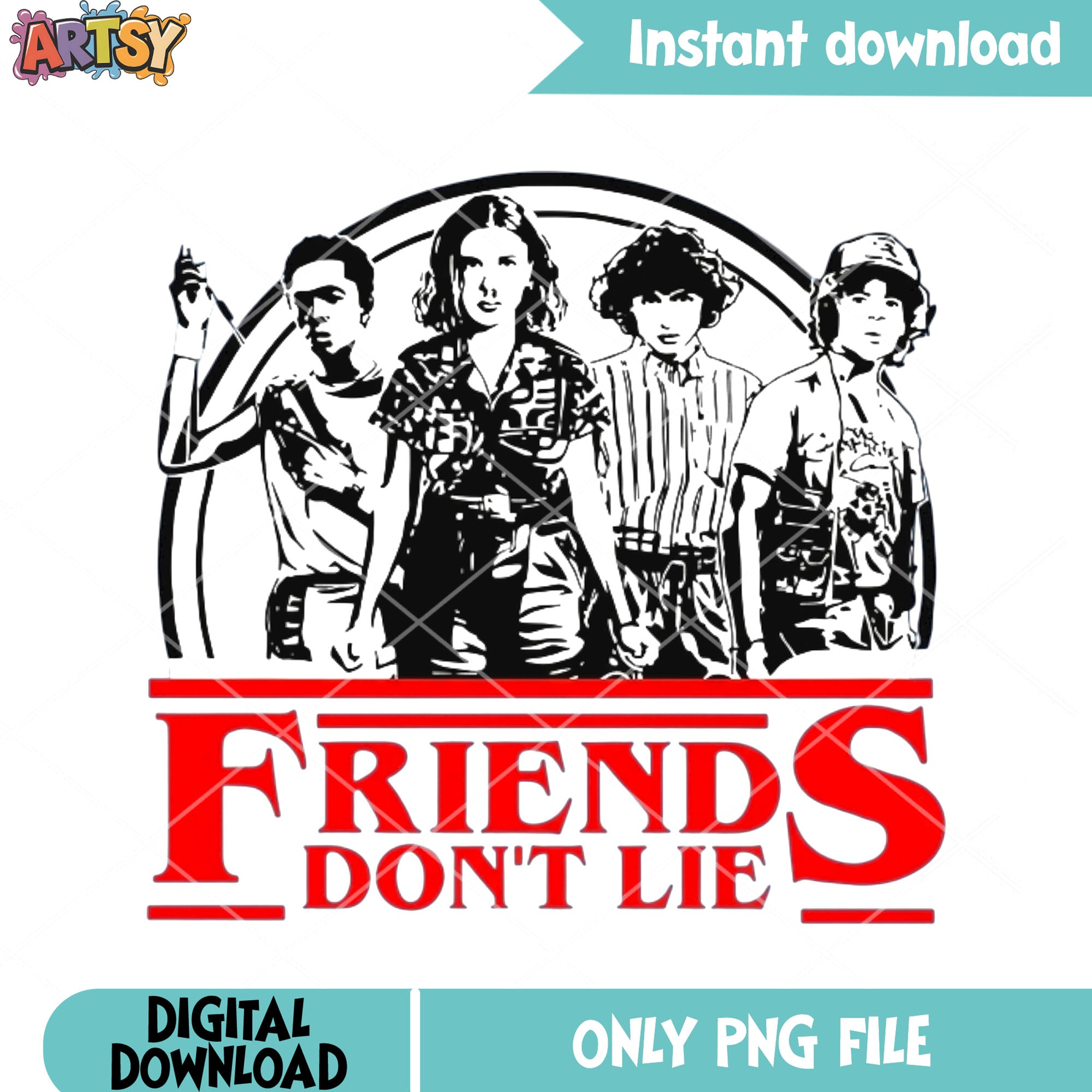 Friends dont lie png, Mike Wheeler png, stranger things png – Artsysvg