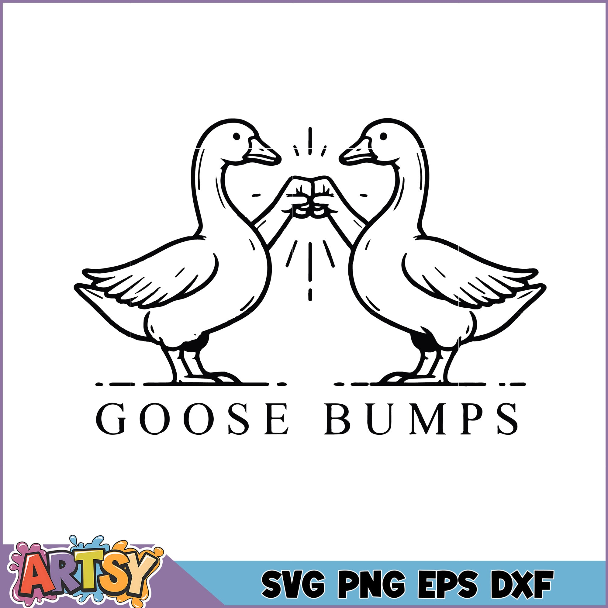 Goosebumps SVG Funny Goose Design – Artsysvg