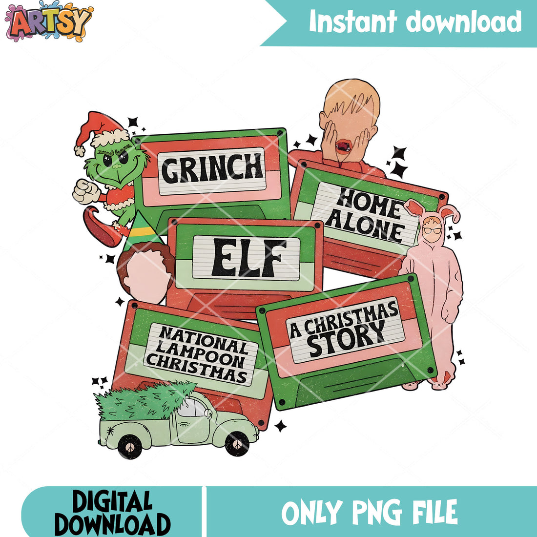 Grinch elf home alone png, christmas movies png, a christmas story png ...