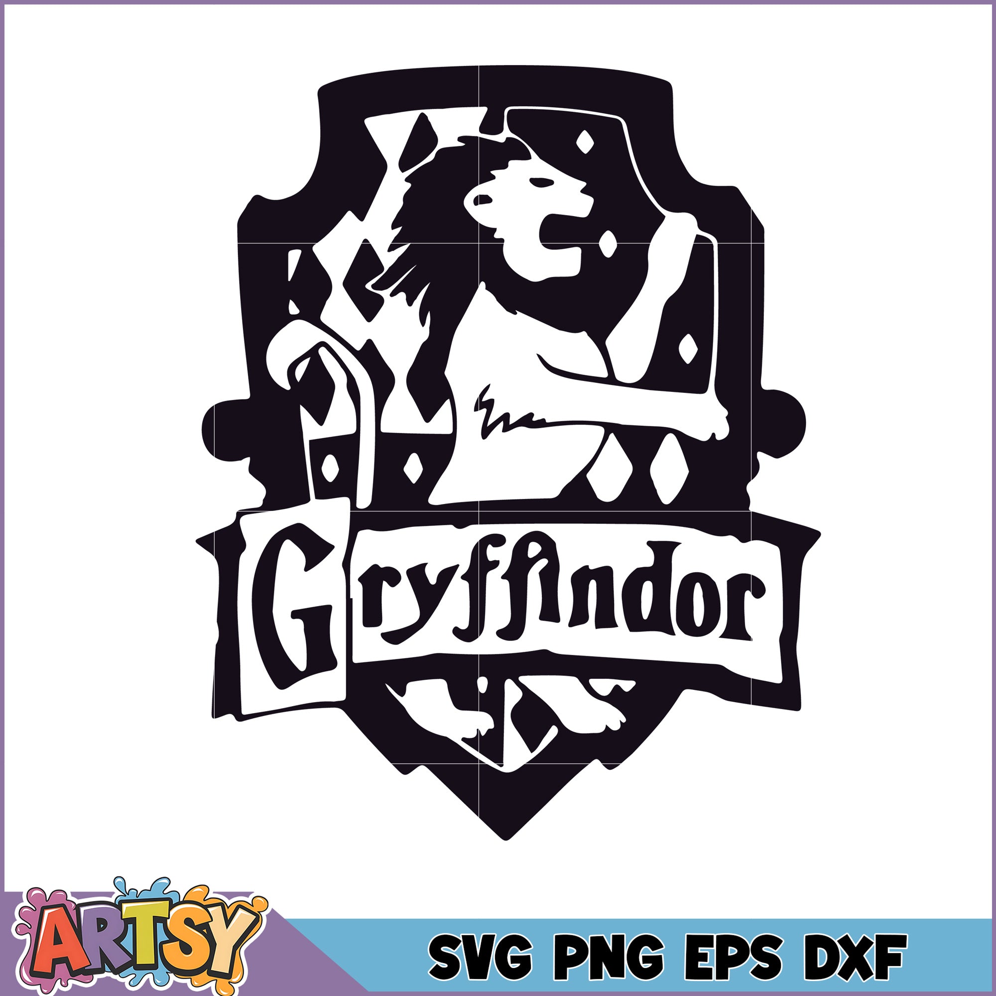 Gryffindor Crest SVG Cut File – Artsysvg