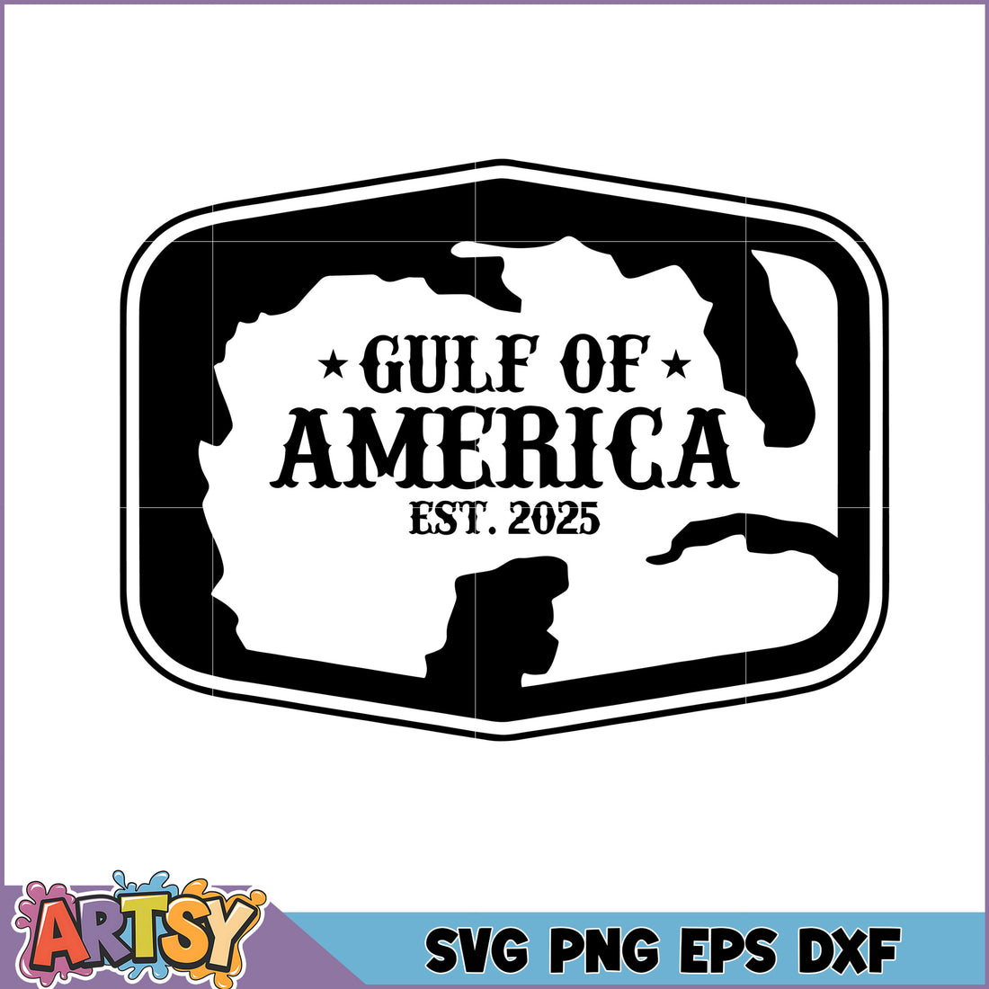 Gulf of America SVG Cut File – Artsysvg