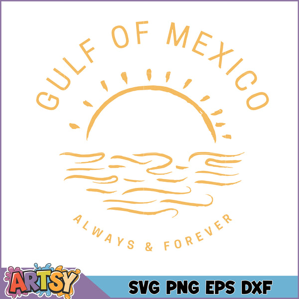 Gulf of Mexico Sunset SVG Cut File – Artsysvg