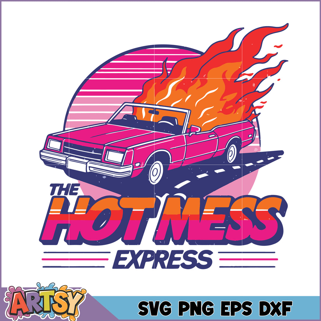 Hot Mess Express SVG Cut File – Artsysvg