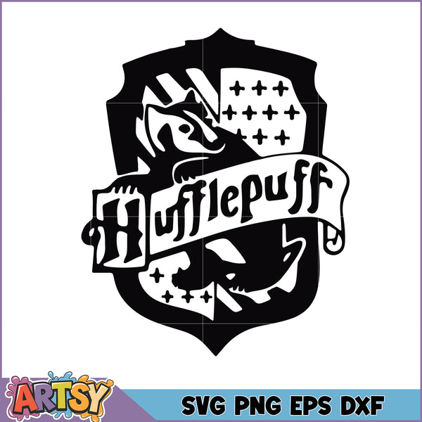 Hufflepuff Crest SVG Cut File – Artsysvg