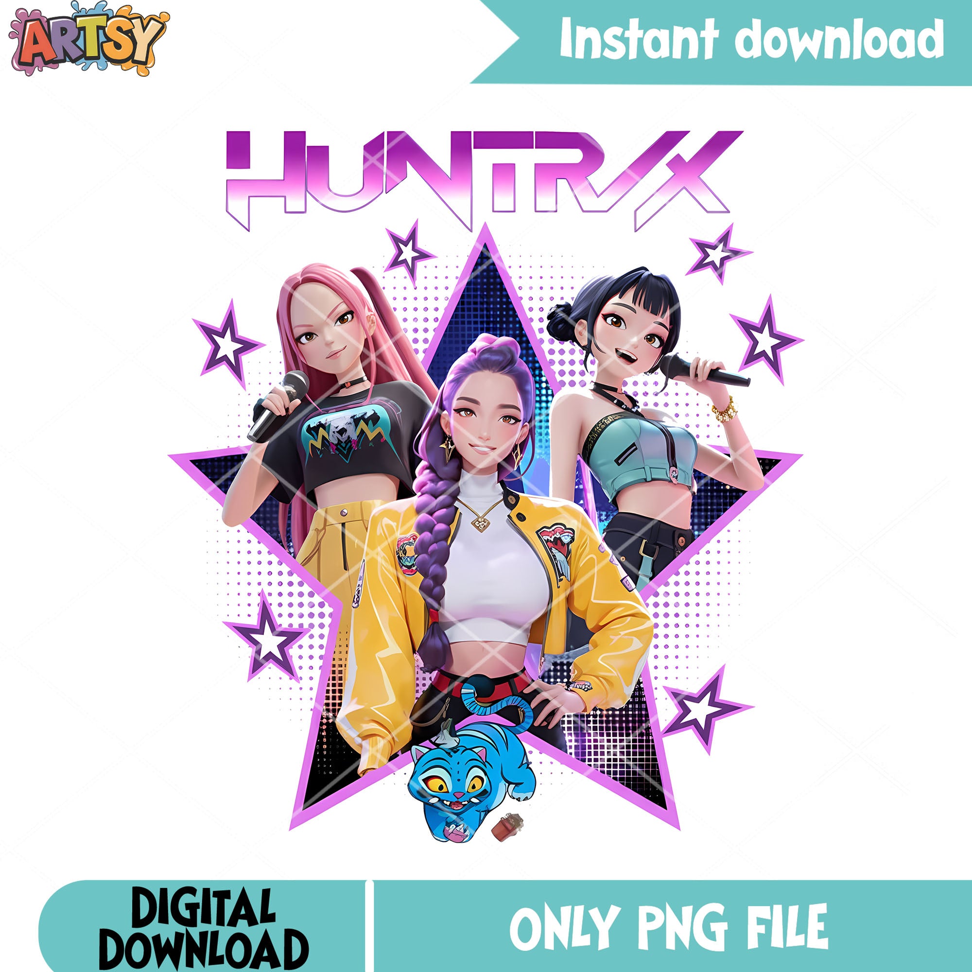 Huntrix hunter demon team png, rumi huntrix png, kpop demon hunter png ...