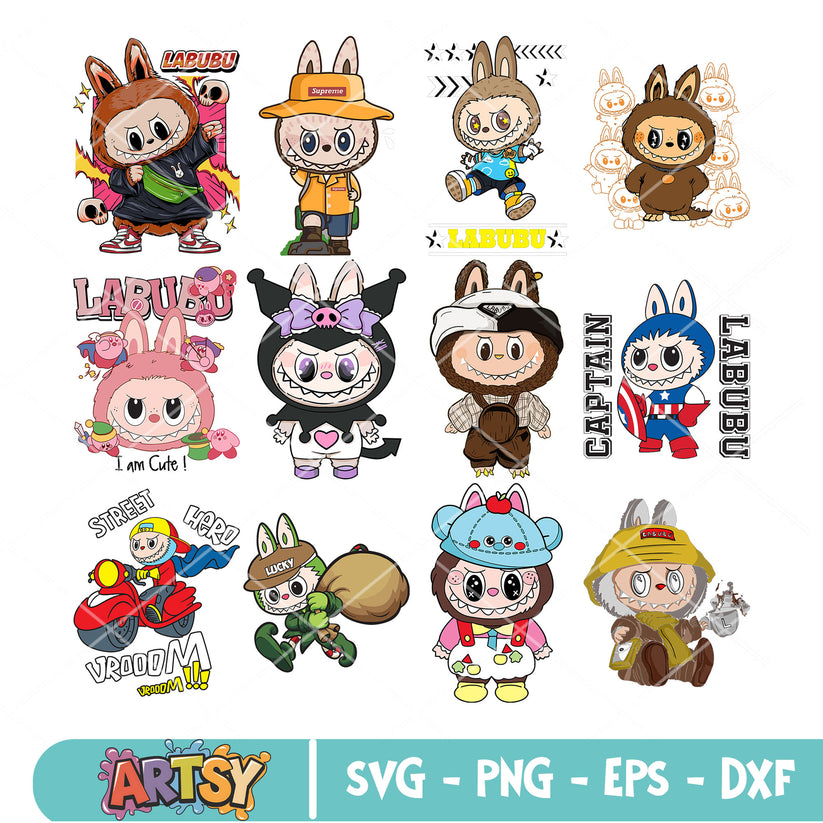 Labubu costume svg bundle, labubu near me svg, popmart labubu svg ...