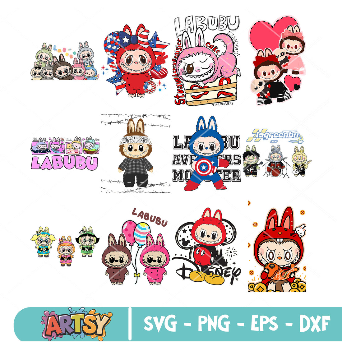 Labubu monster svg bundle, pop mart labubu dolls svg, labubu near me s ...