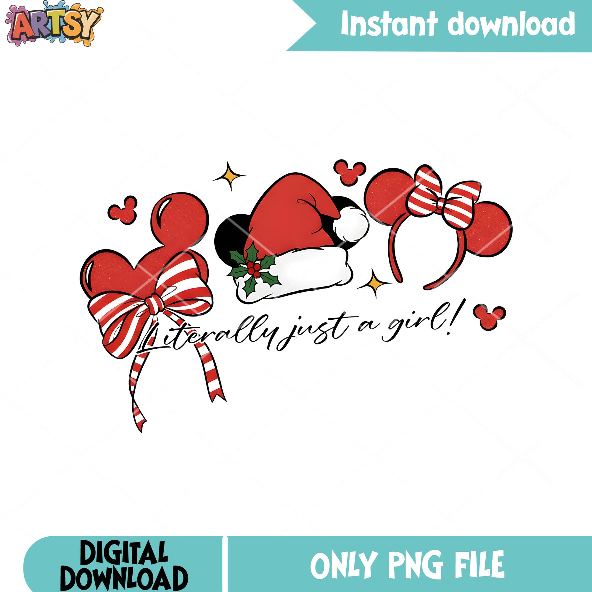 Minnie mouse hat christmas png, santa hat png, mickey mouse png – Artsysvg