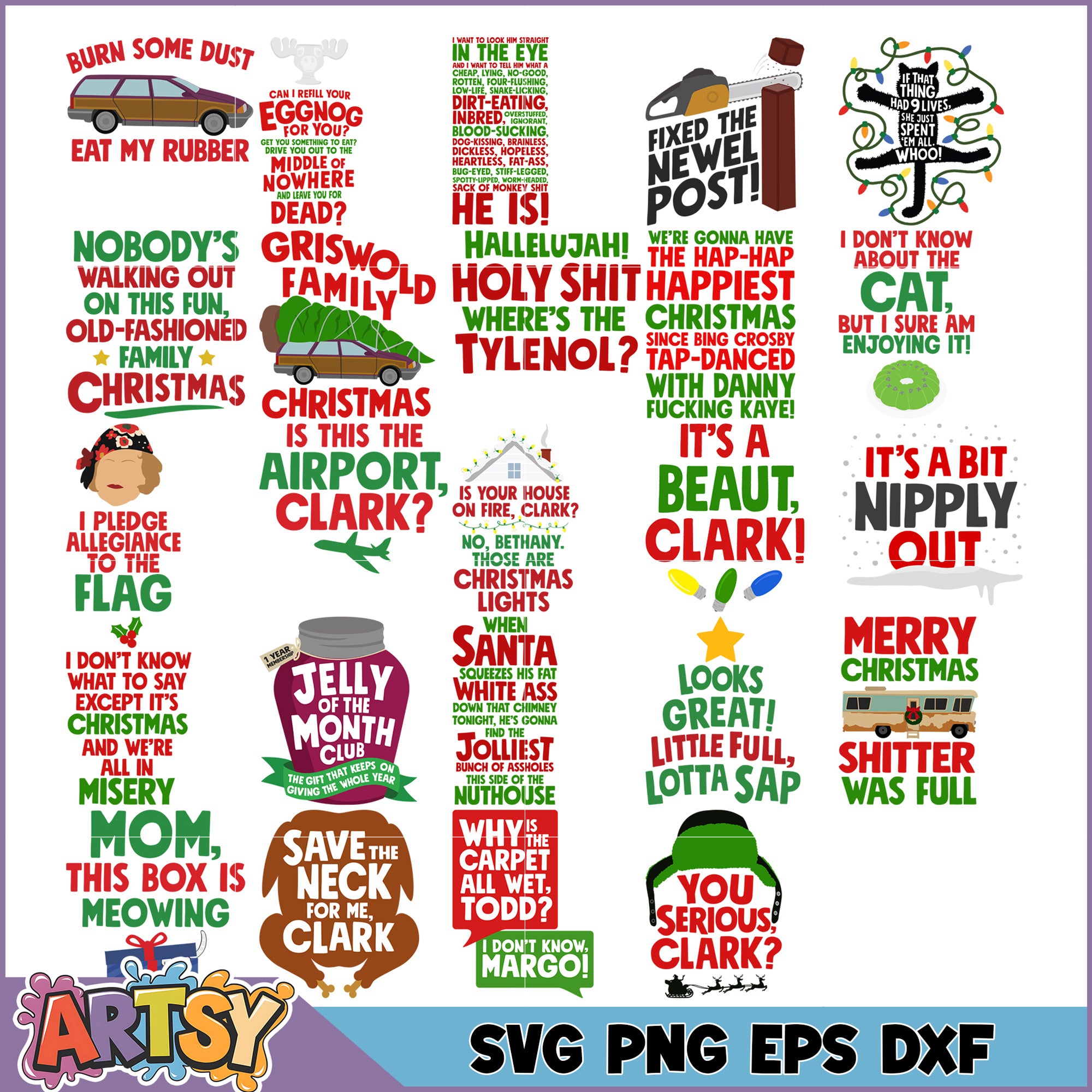 National Lampoon's Christmas SVG Bundle – Artsysvg