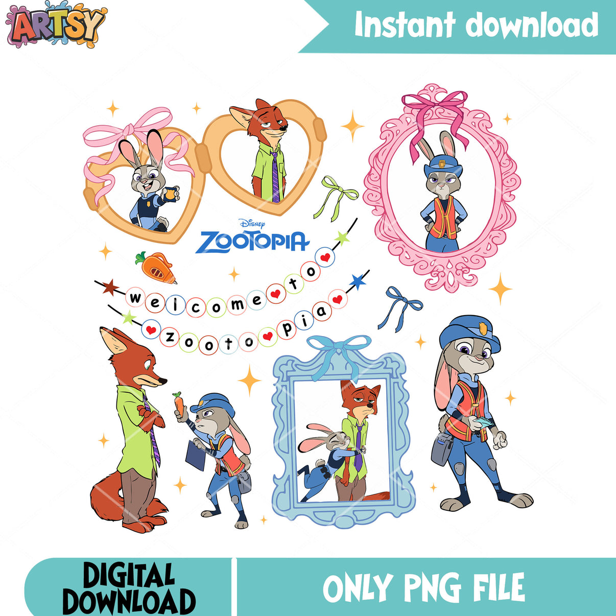 Pic zootopia posterpng, zootopia disney png, zootopia couple png – Artsysvg