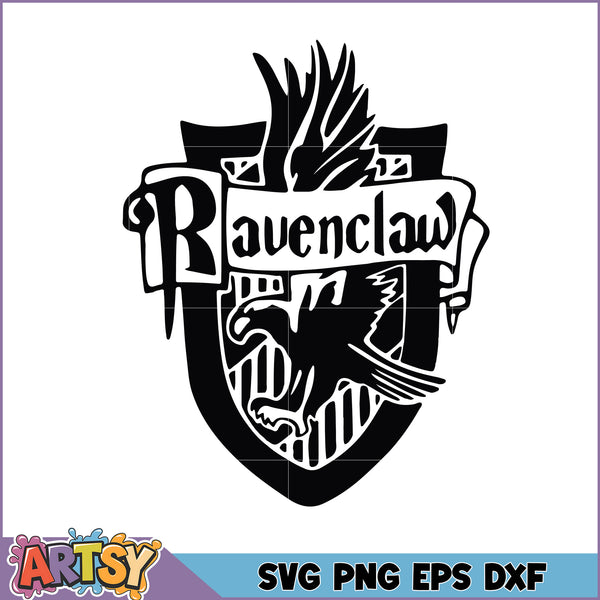 Ravenclaw Crest SVG Cut File – Artsysvg