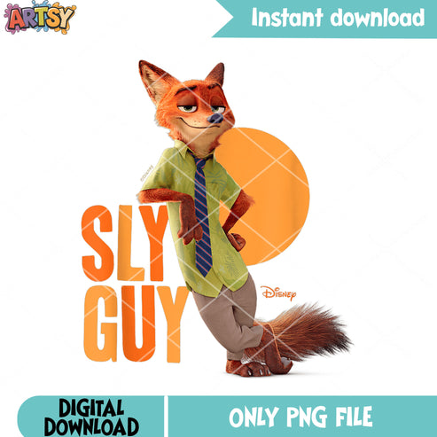 Sly nick wilde character png, zootopia 2 png, disney movie png – Artsysvg