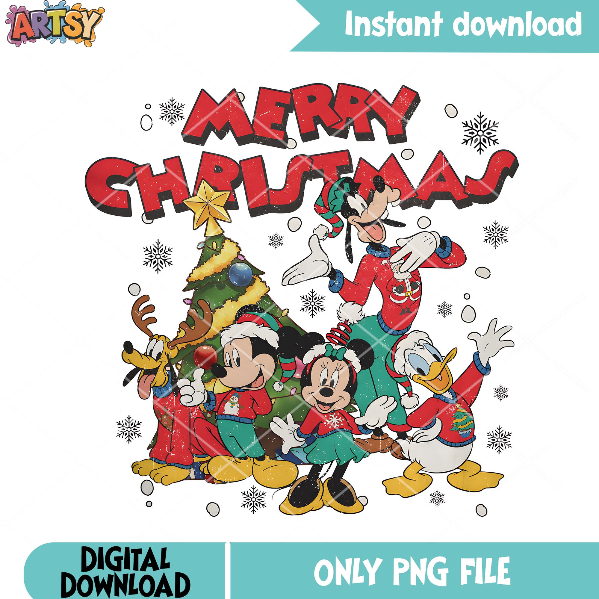 Starry christmas mickey png, christmas tree png, mickey and friends pn ...