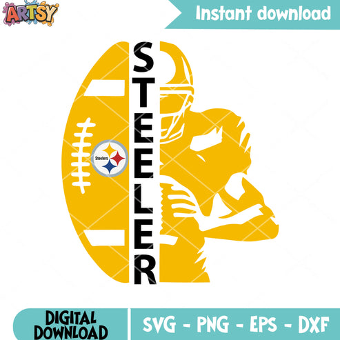 Steelers football player svg, america football svg, steelers svg – Artsysvg