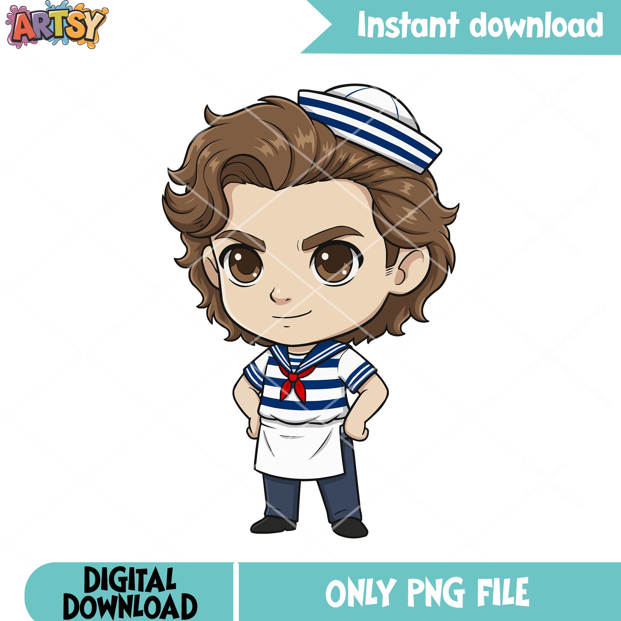Stranger Steve Harrington chibi png, stranger things png – Artsysvg