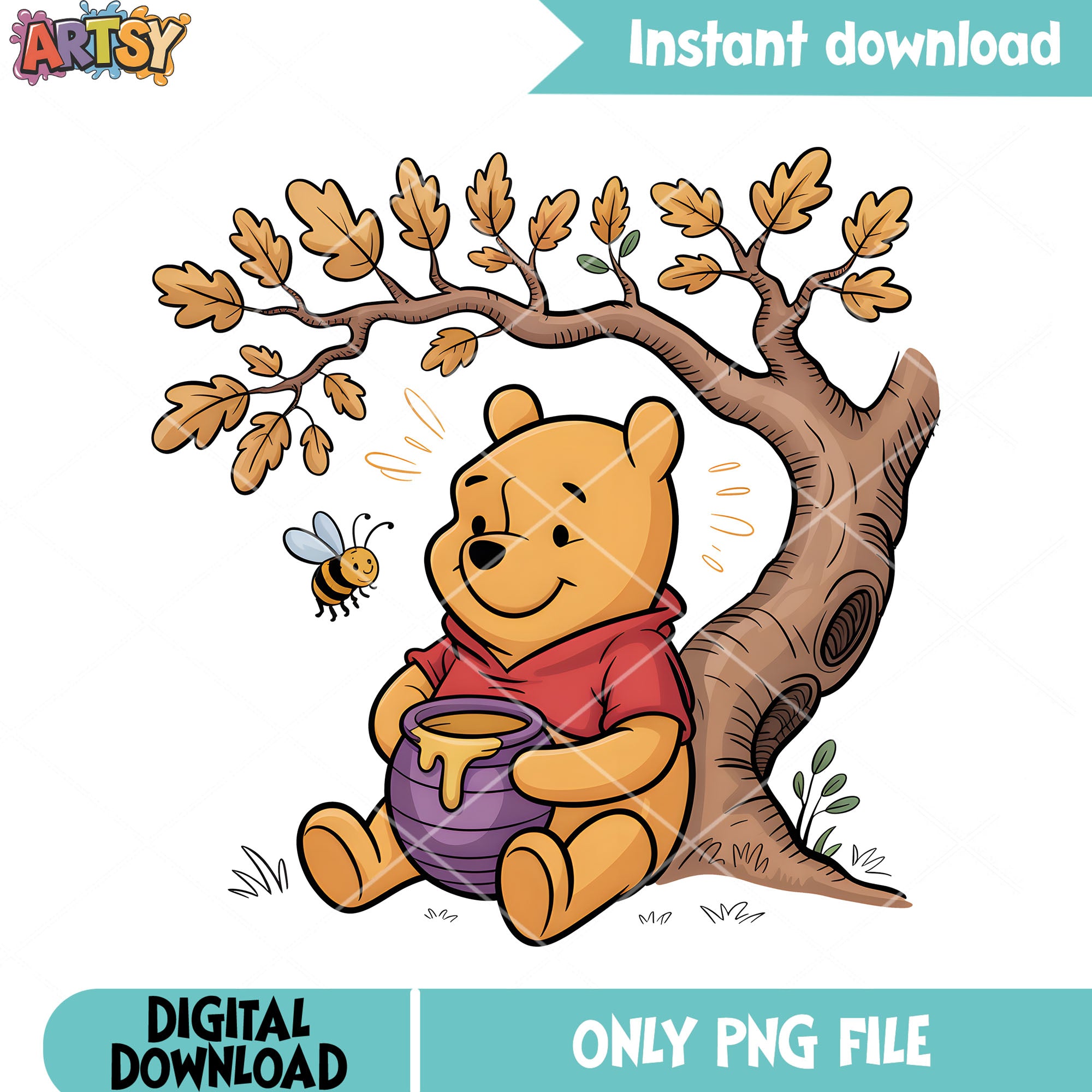 Sweet bee with pooh png, disney winnie the pooh png, pooh bear png ...