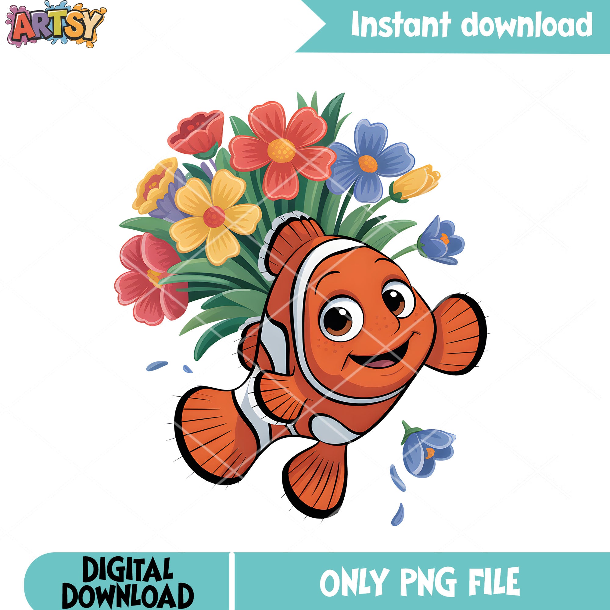 Valentine gifts for nemo png, clownfish marlin png, finding nemo png ...