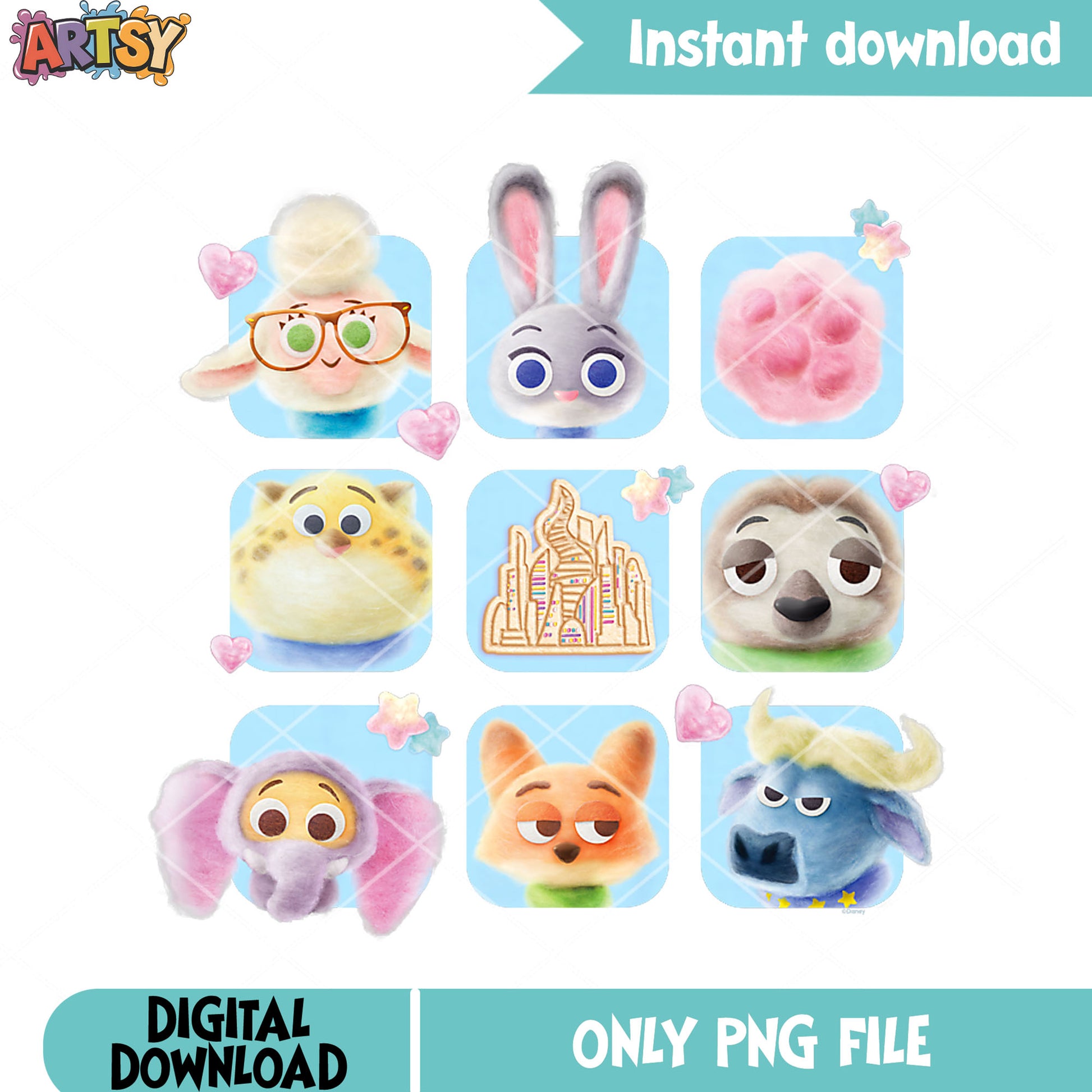 Zootopia toy character png, disney zootopia png, zootopia 2 png – Artsysvg