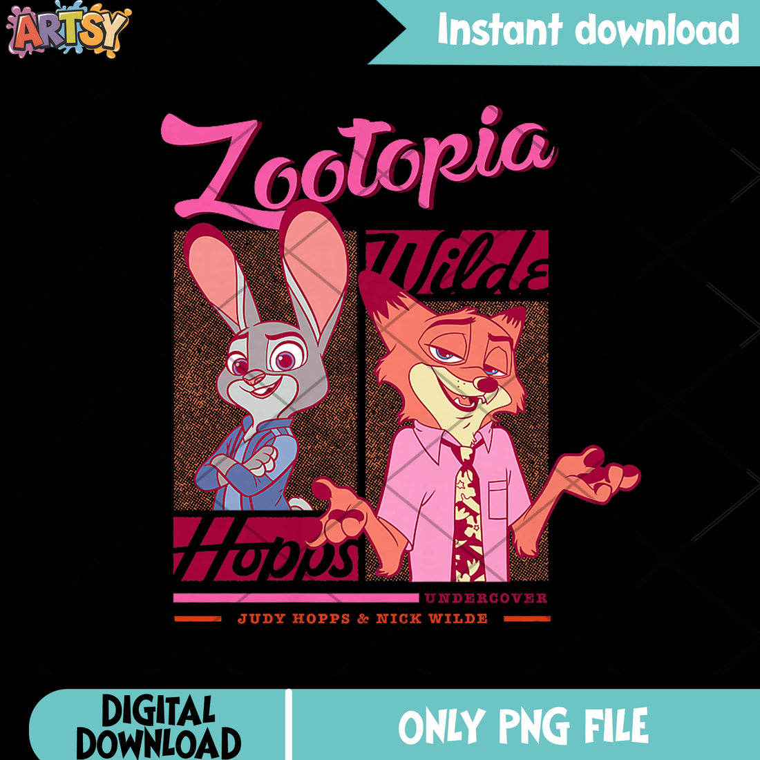 Zootopia wilde hopps png, zootopia poster png, undercover misson png ...